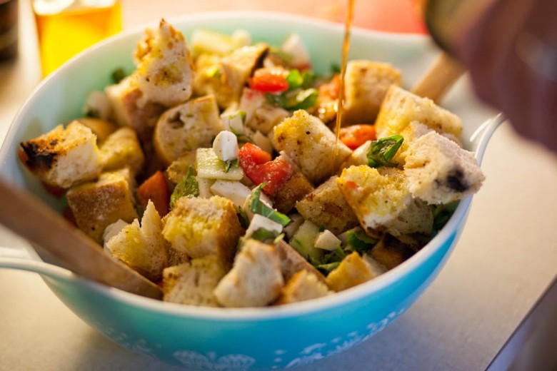 Easy Delicious Summer Recipe Grilled Garlic Bread Salad